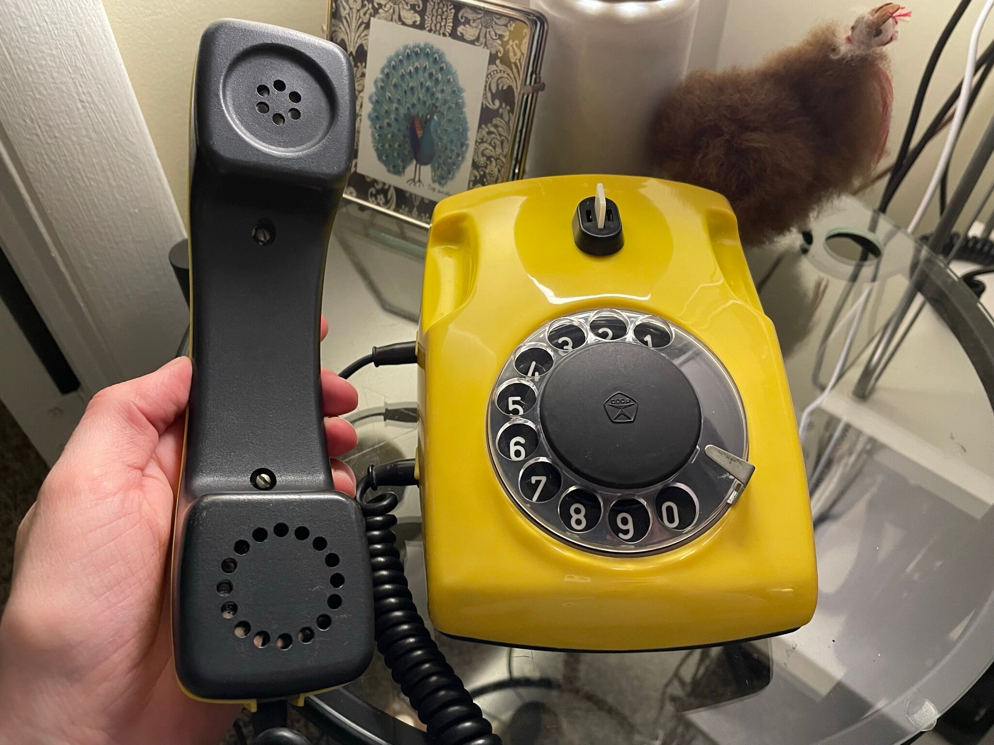 1980's Soviet Russian Rotary Telephone Yellow - Etsy
