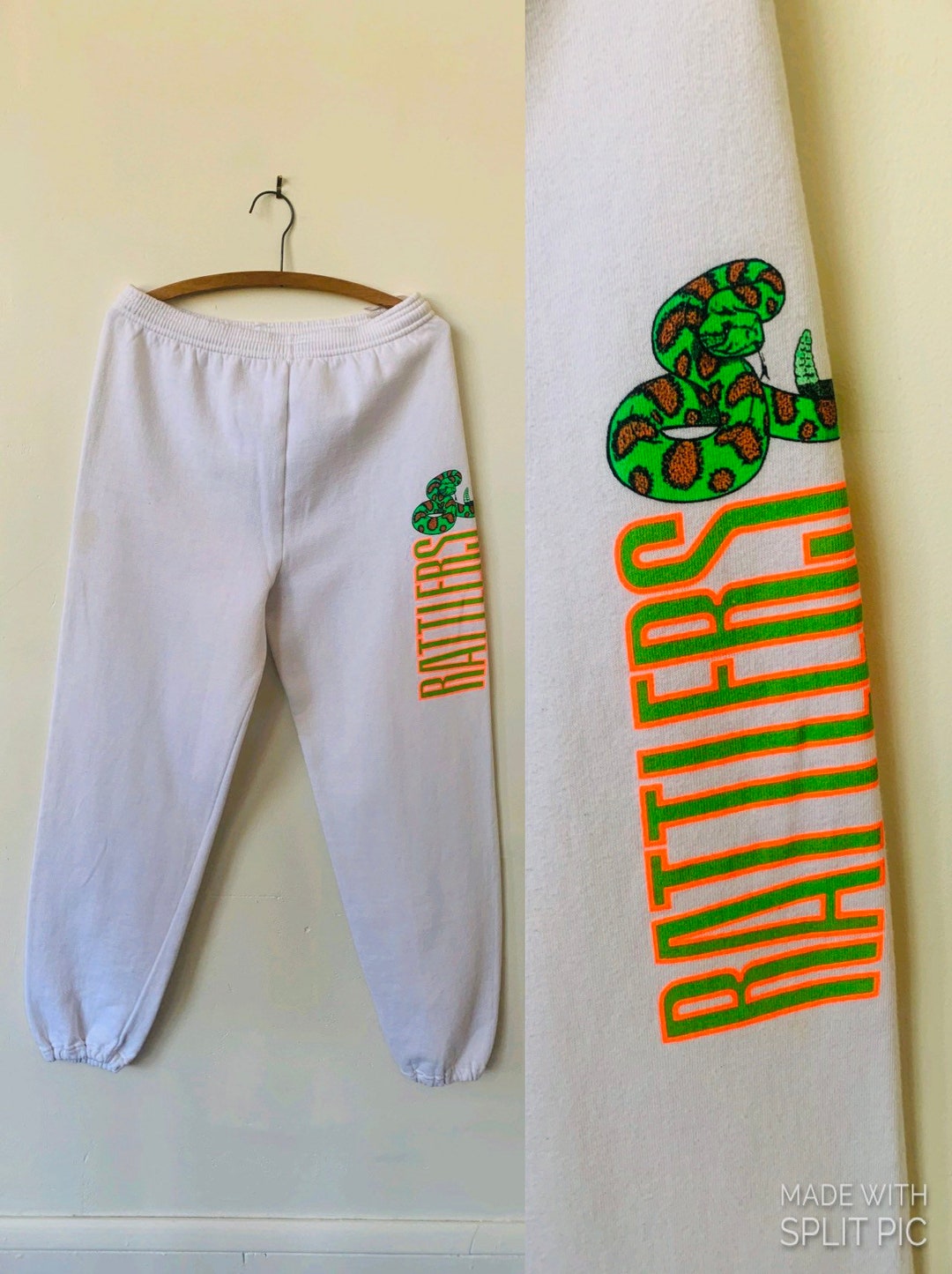 Vintage FAMU Rattlers High Waisted White Sweatpants 1990’s Florida A&M ...