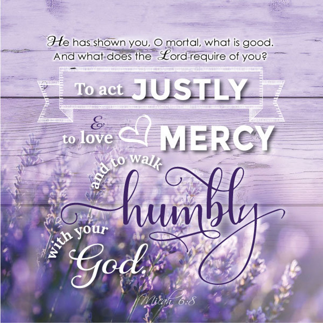 Bible Verse Art Micah 6 8 - Etsy