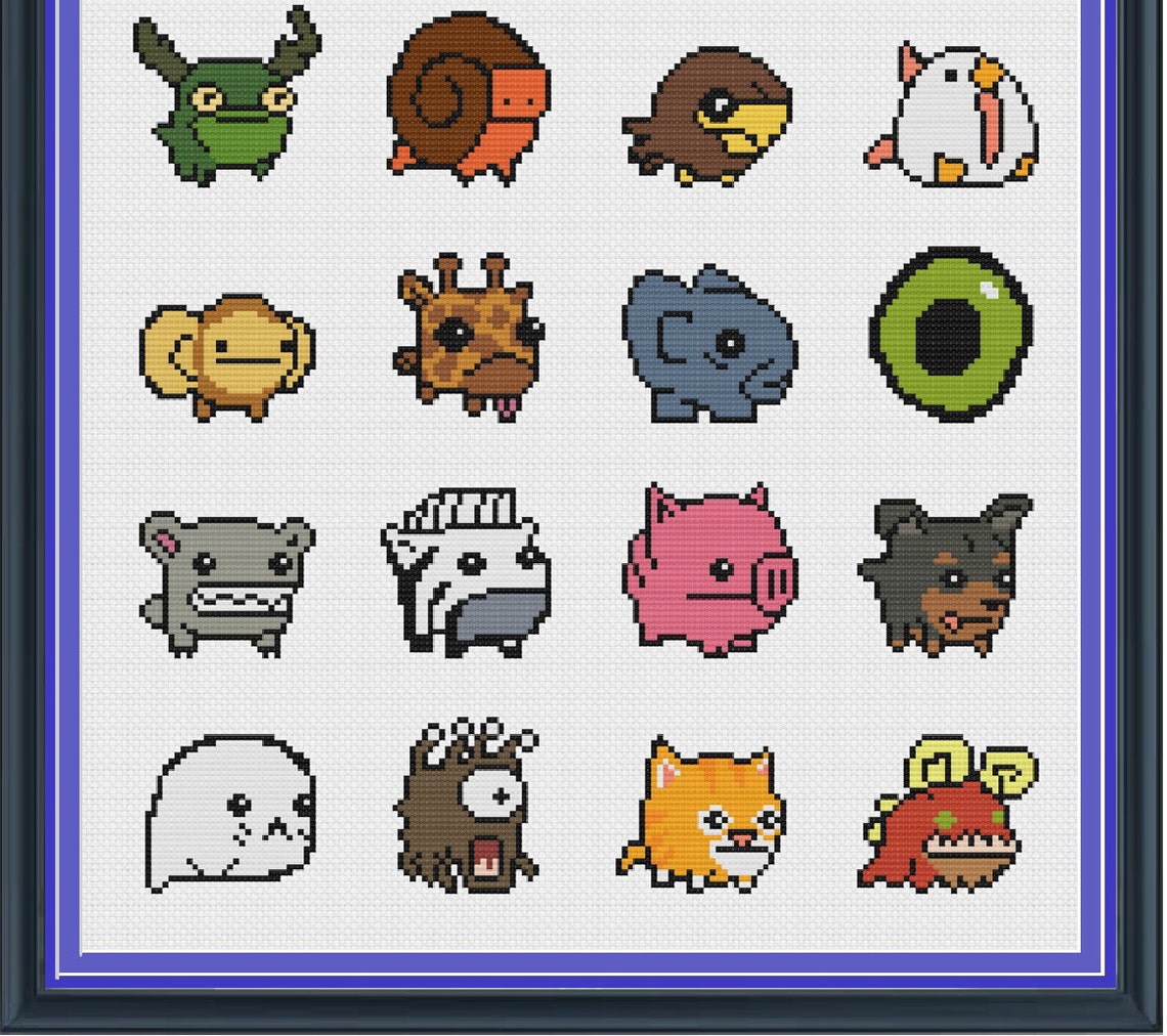 Castle Crashers Animal Orbs Cross Stitch Pattern - Etsy