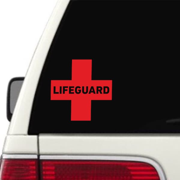 Lifeguard Car Decal - Etsy