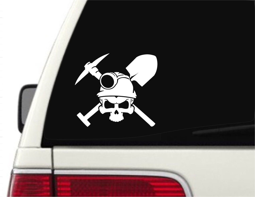 Coal Miner Sticker, Miner Vinyl Decal, Coal Mining Window Sticker ...