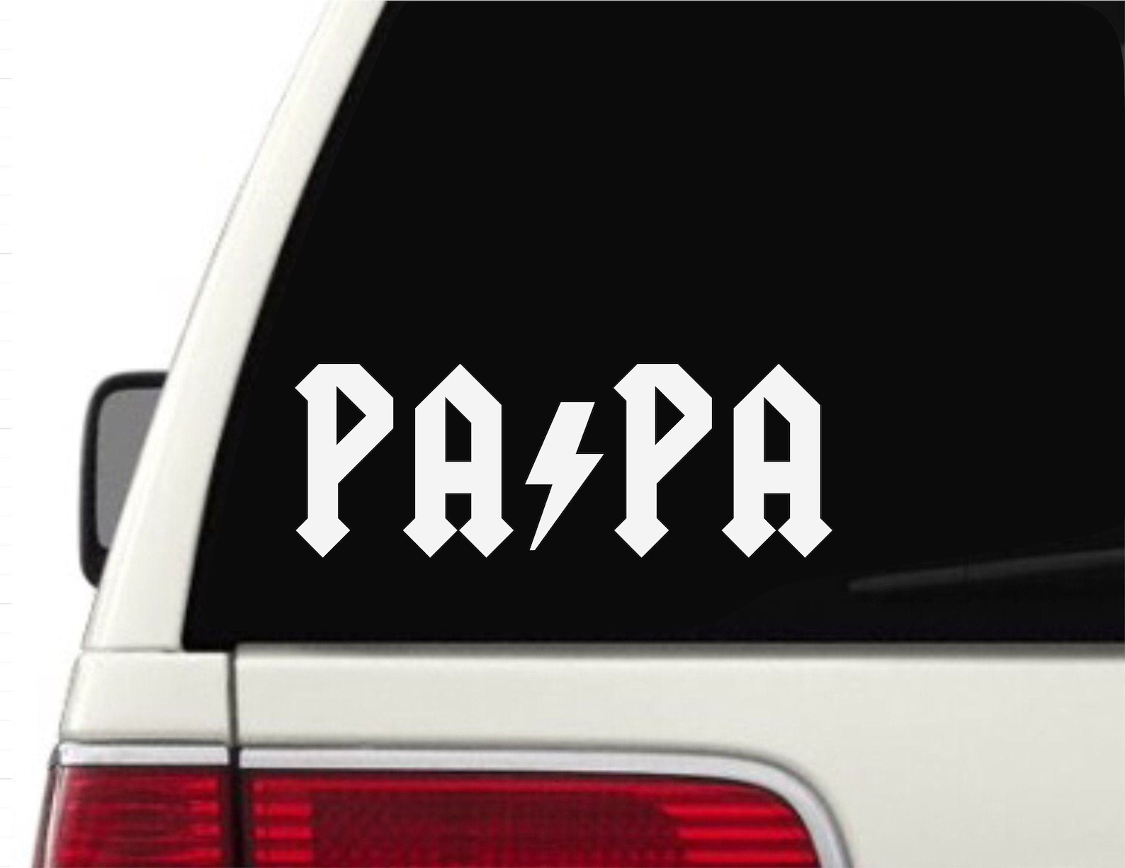 Papa Vinyl Decal Rock Dad Car Bumper Sticker Grandpa Laptop - Etsy