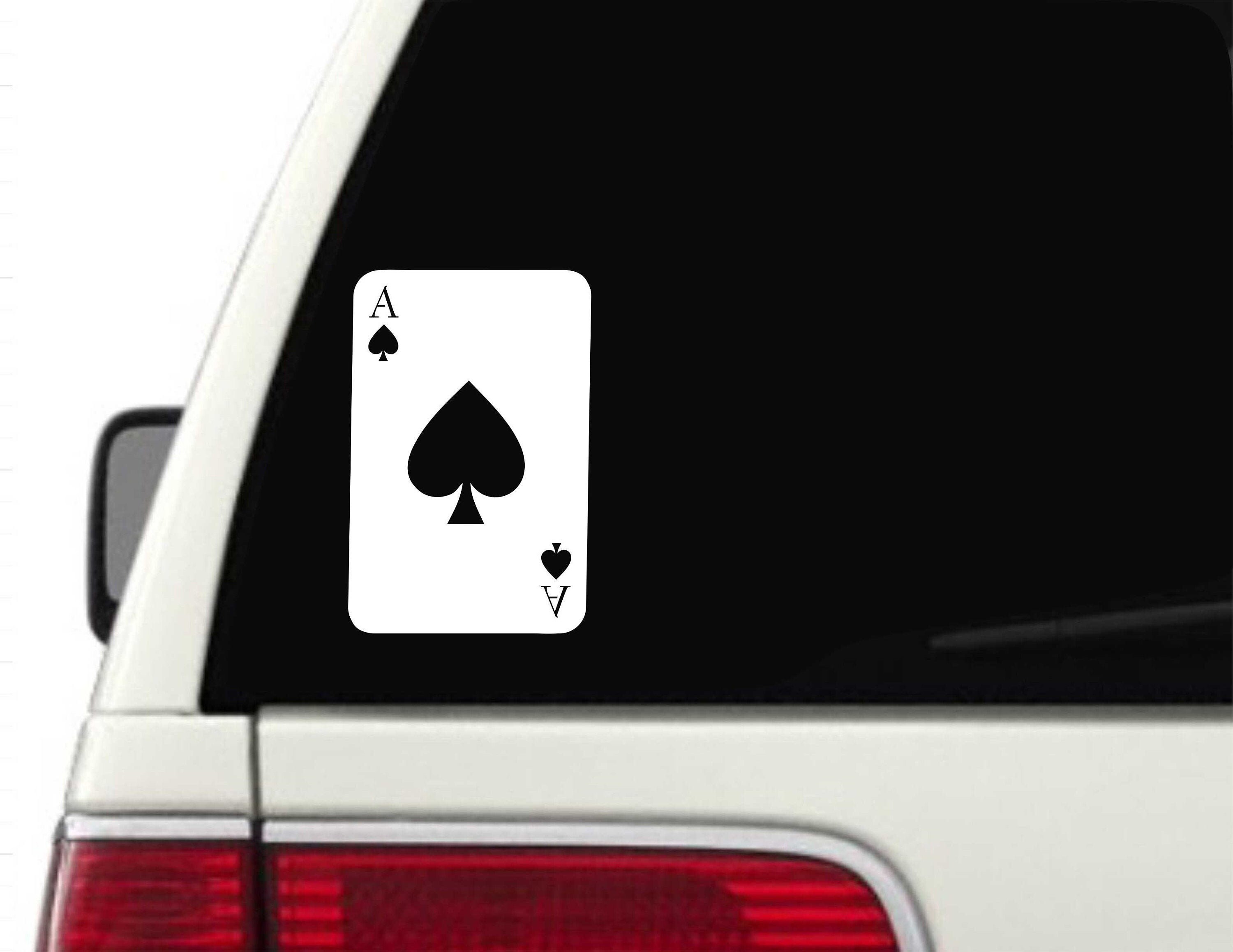 Aces Vinyl Decal Playing Cards Sticker Poker Game Decal - Etsy UK
