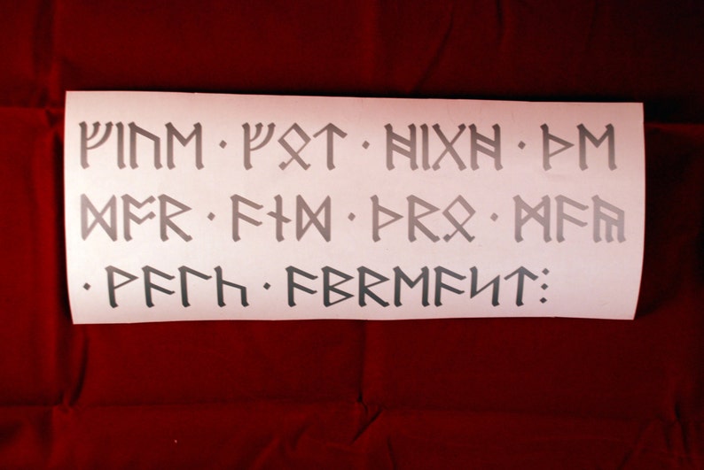 Dwarven Rune Vinyl Stickers - Etsy