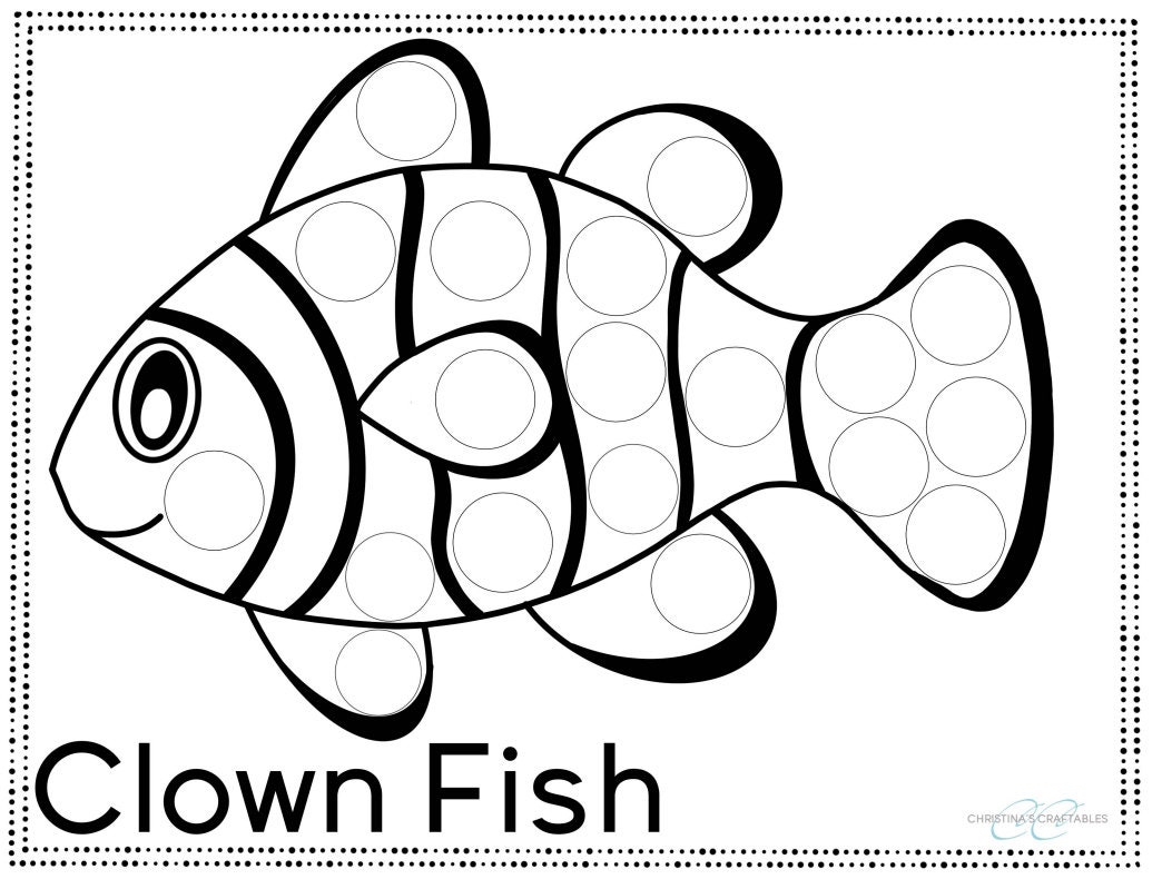 20 Sea and Sand Animal and Plant Dauber / Dab It / Bingo Marker Sheets ...