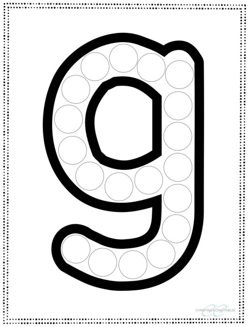 Lowercase Alphabet Dauber / Dab It / Bingo Marker Sheets - Etsy