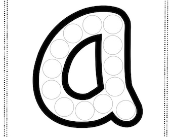 Uppercase Alphabet Dauber / Dab It / Bingo Marker Sheets - Etsy