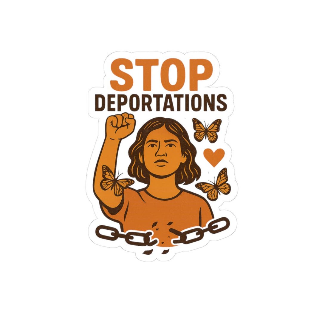 Stop Deportation Decal Sticker|no One is Illegal| Immigrant Rights ...