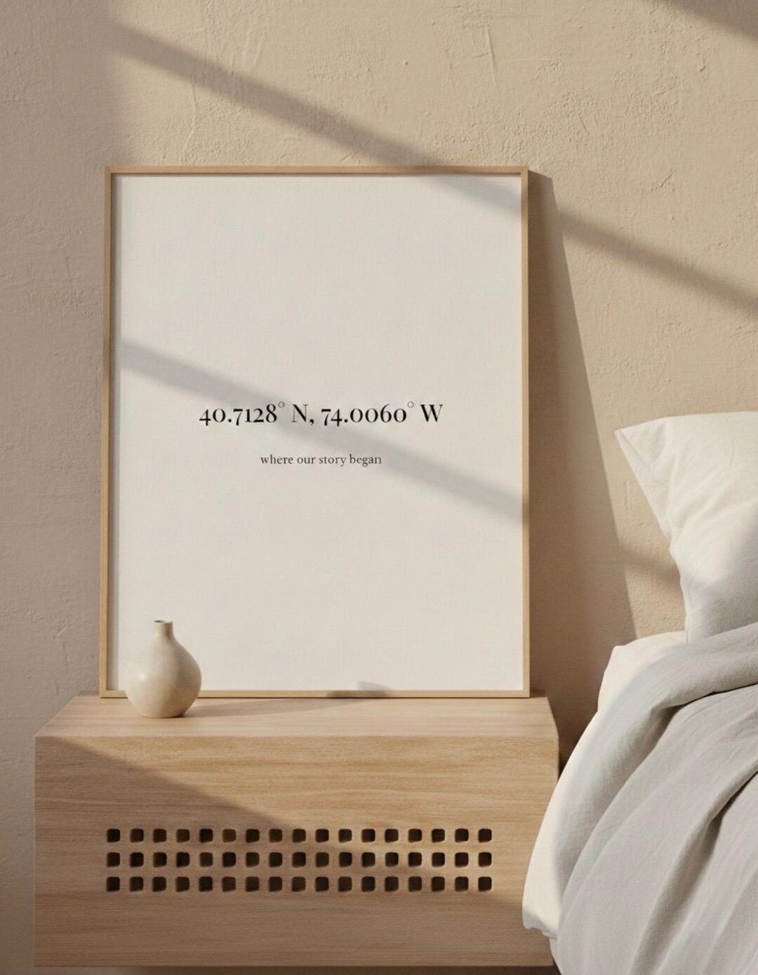 Custom Coordinates Poster| Personalized Wedding Gift for Couples ...