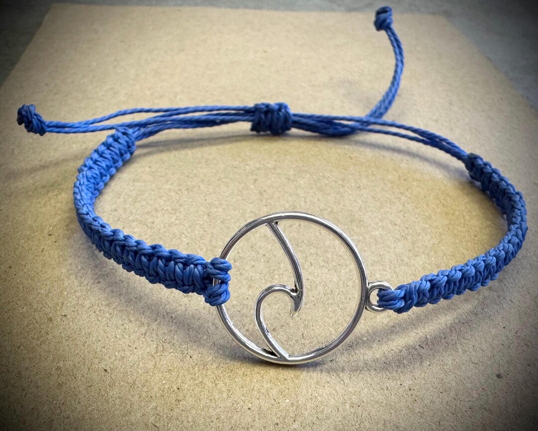 Wave Symbol Cord Friendship Bracelet Blue Wavefeminism Liberal Democrat ...