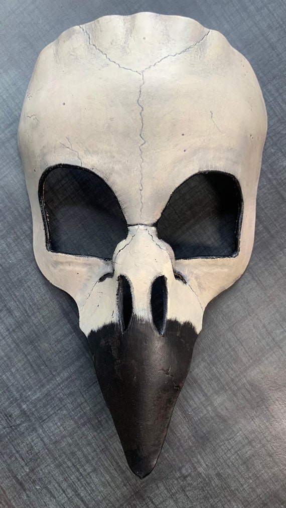Handmade Leather Bird Skull Mask | Etsy