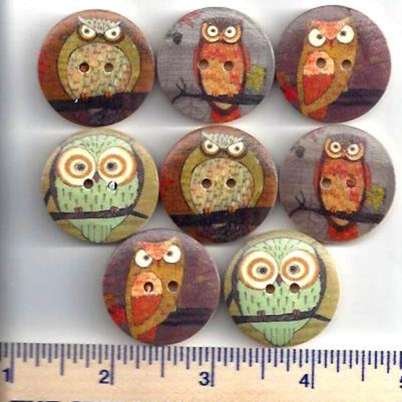 Owl Buttons - Etsy