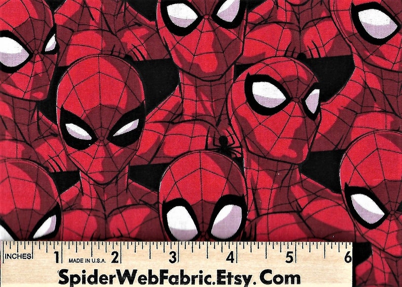 SPIDERMAN Fabric Spider Sense Marvel Comic Books - Etsy