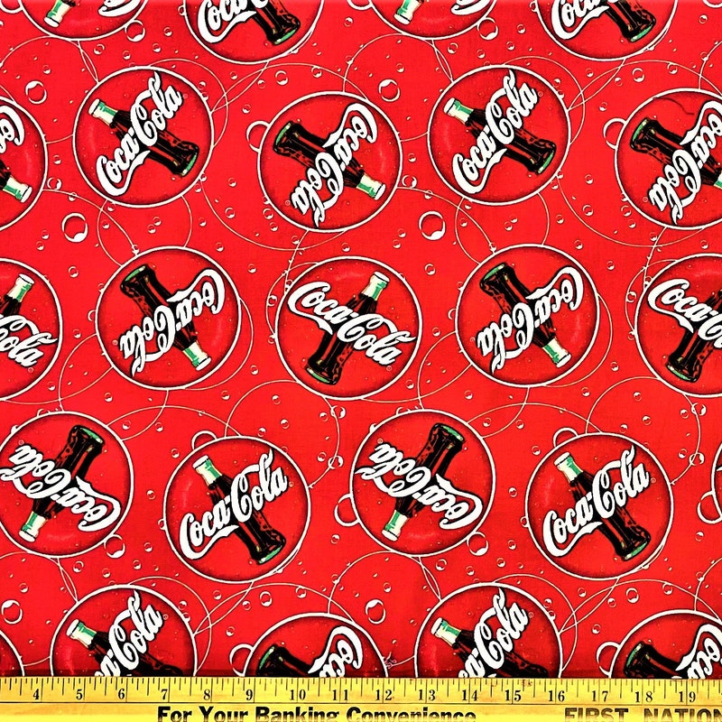 Coca Cola Fabric - Etsy