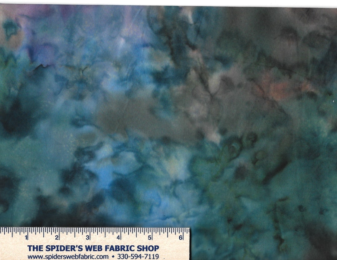 PLANET EARTH MAGNIFIED Fabric Water Color Colorwash by Island Batik ...