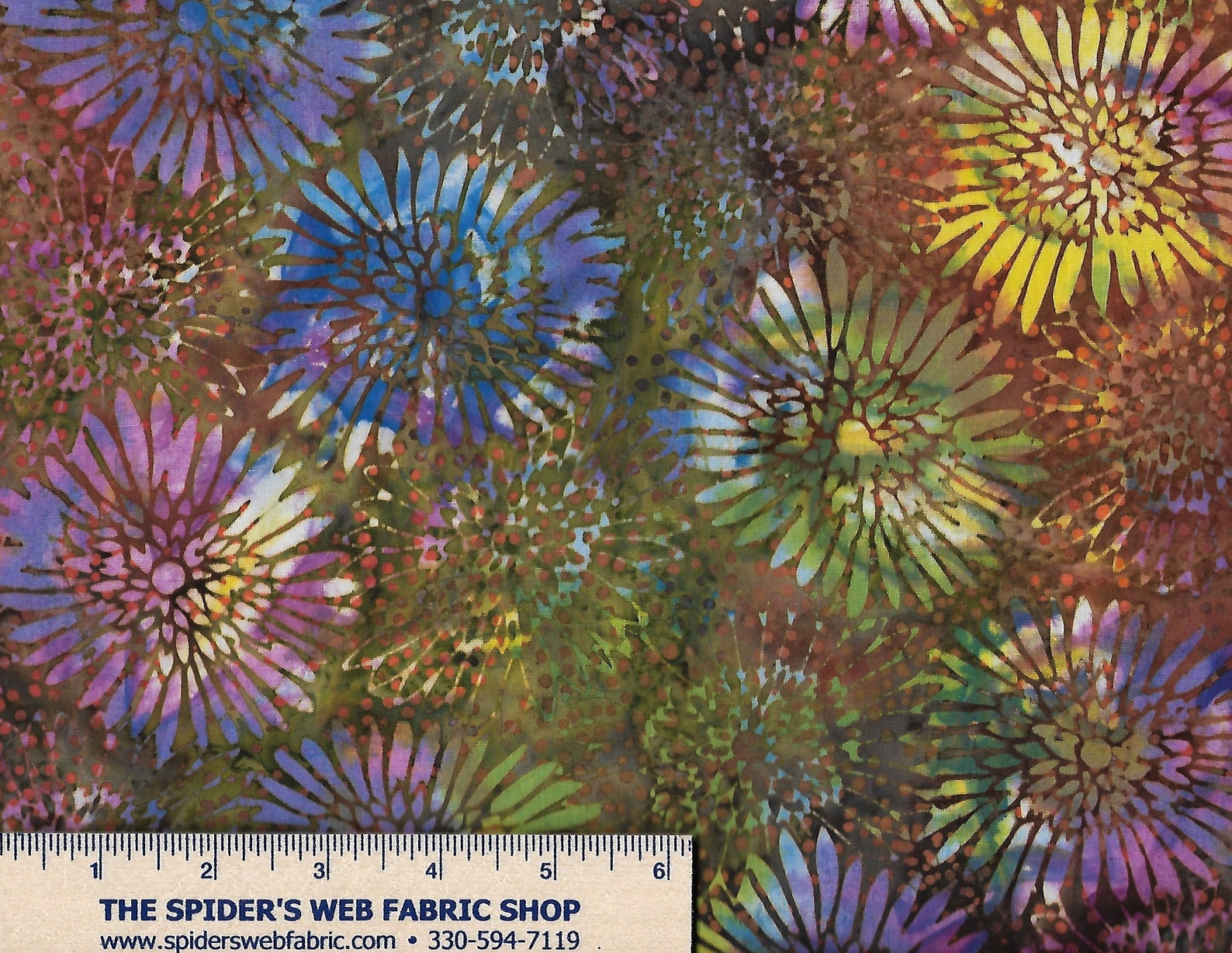 AUTUMN GARDEN BATIK Mfg. by Island Batik Multi-colored - Etsy