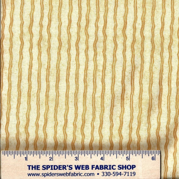 SPAGHETTI Gold Squiggly Lines Fabric Wavy Strings Blonde | Etsy