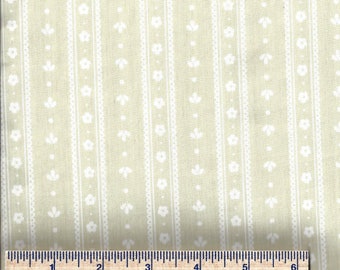 Cream Floral Fabric - Etsy