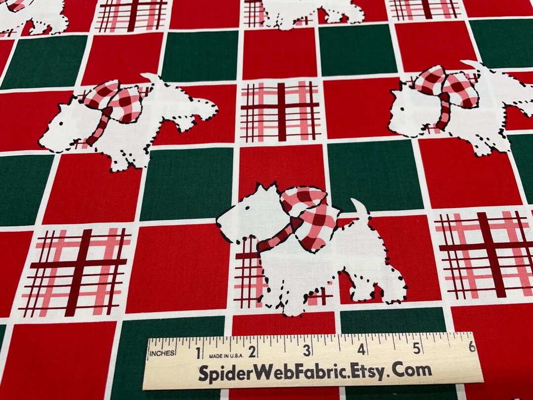Rare! Scotty Dogs AUNT GRACE Ties One on Scotties Red White Green ...