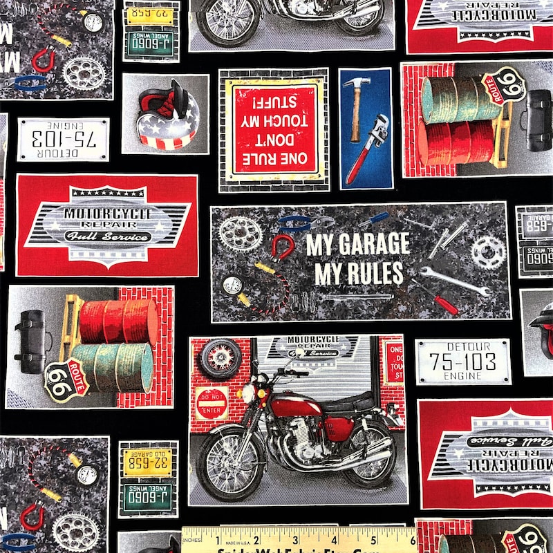 Motorcycle Fabric - Etsy