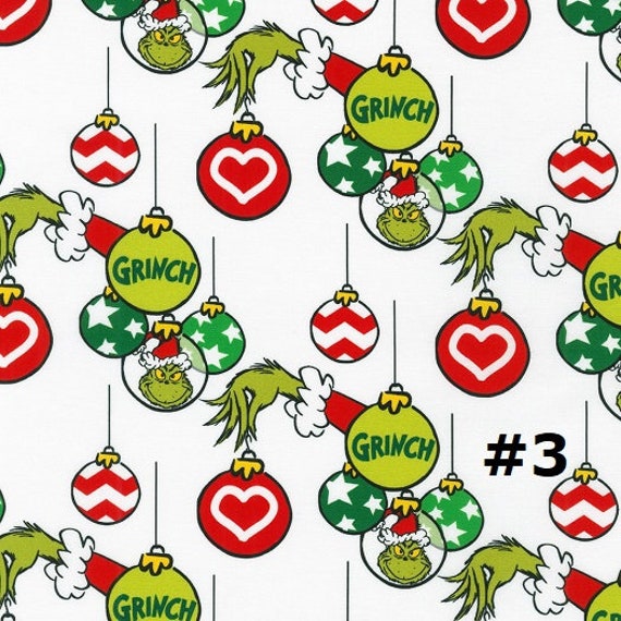 No. 3 GRINCH in Stock Now GRINCH Christmas Fabric Dr.seuss | Etsy UK