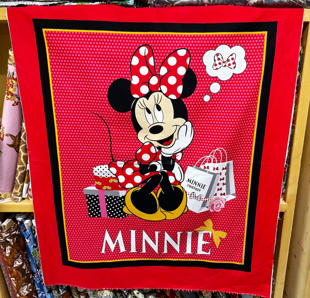 MEET MINNIE MOUSE Fabric Panel - Disney - Cartoon - Licensed - Novelty ...