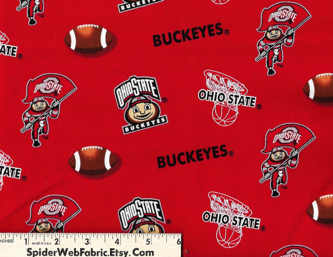 OHIO STATE UNIVERSITY Fabric - 14260947 - Sports - Football - Red ...