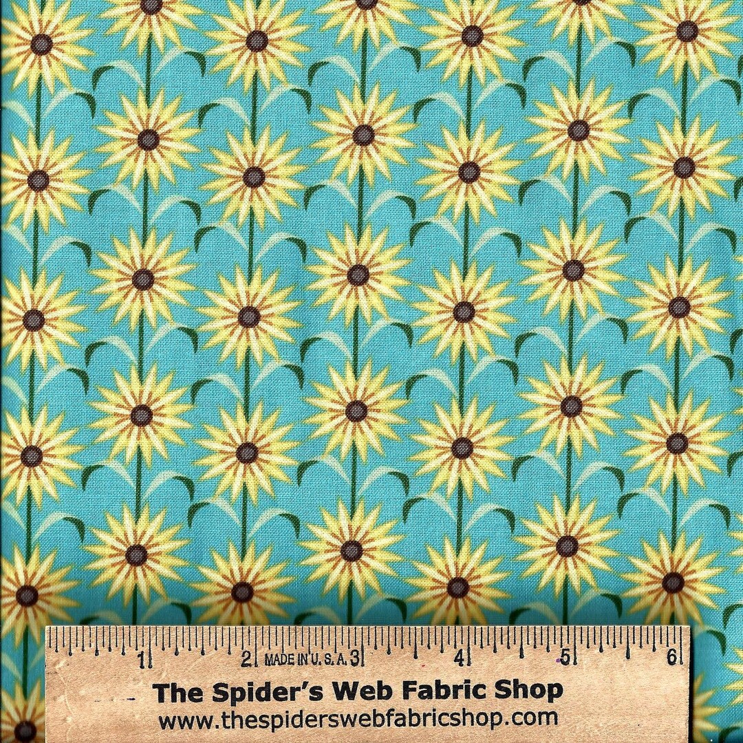 Maryland STATE FLOWER Fabric -blackeyed Susan - Deco State Flower in ...