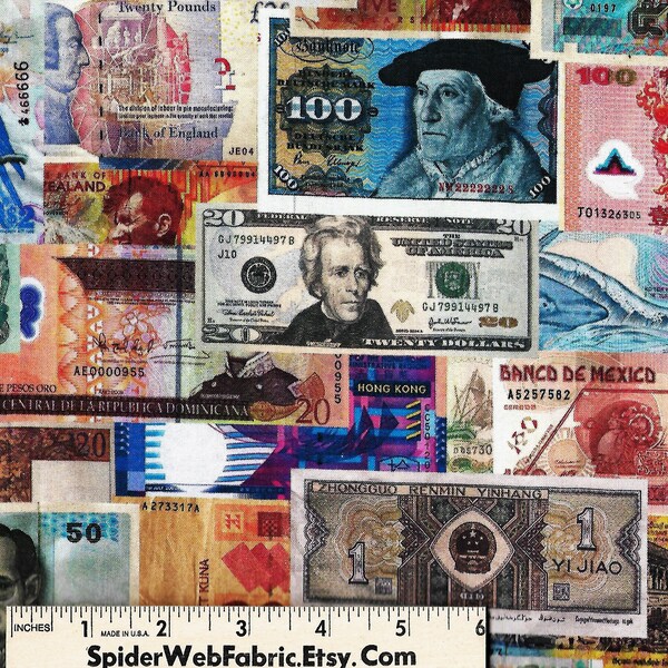 Money Print Fabric - Etsy