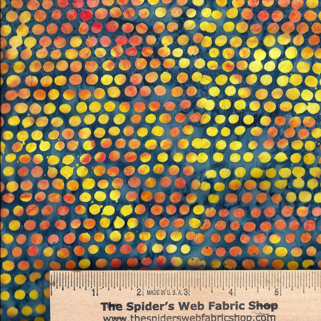 490 AUTUMN DOTS Batik Island Batiks Fabrics Circles - Etsy España