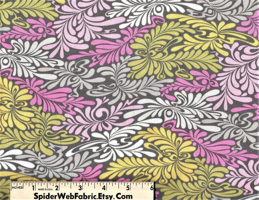 Tula Pink Moonshine Camo Deluxe Silver Fabric: Ferns, 1/2 Yard - Etsy