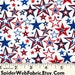 I LOVE the USA Patriotic STAR Fabric Flag Red White & Blue - Etsy