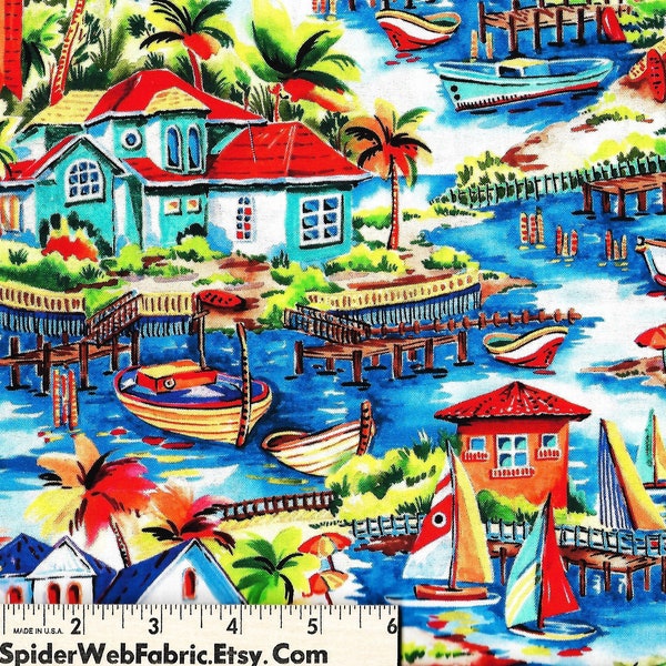 Beachy Fabric - Etsy