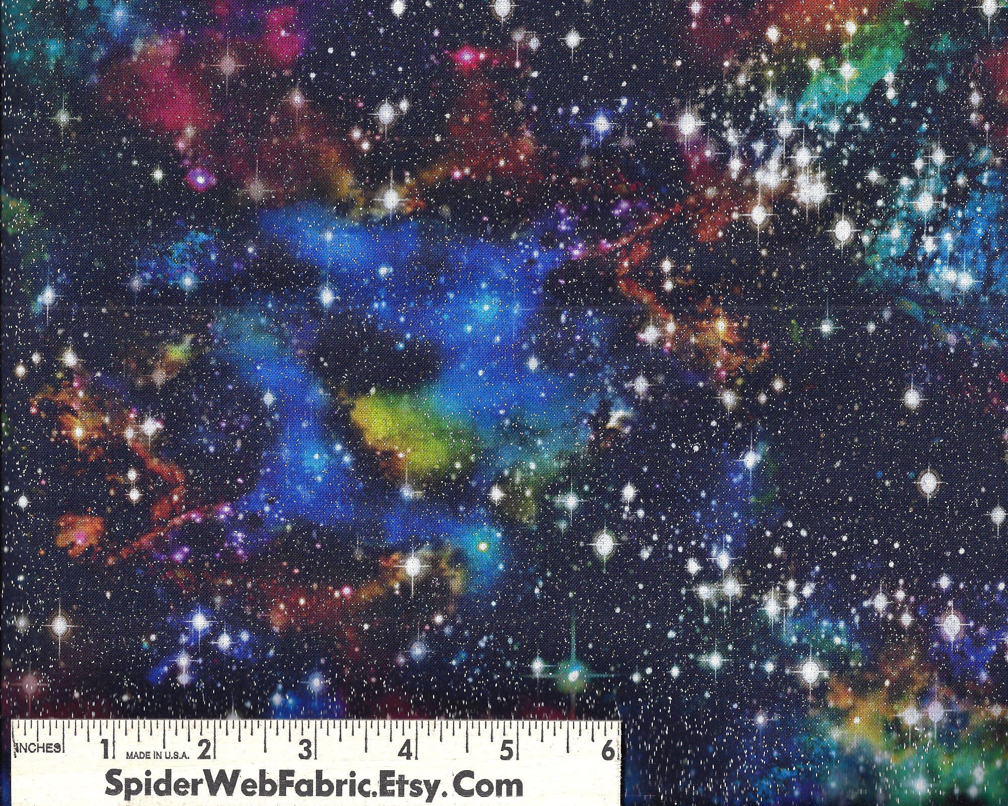 ATMOSPHERE Fabric Deep Space Outer Limits Stargazers Digital | Etsy