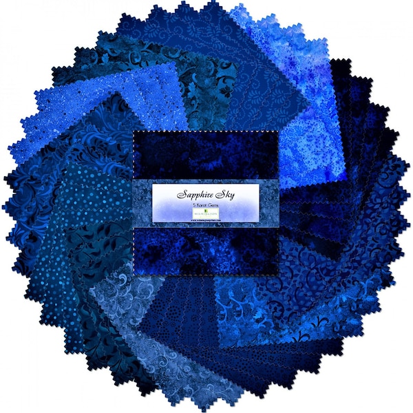 Sapphire Blue Fabric - Etsy