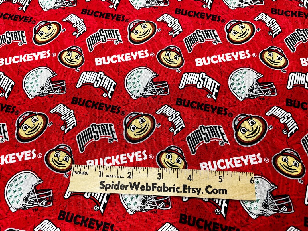 Ohio State Buckeyes Fabric: OSU Sports Football 100% Cotton Quilt ...