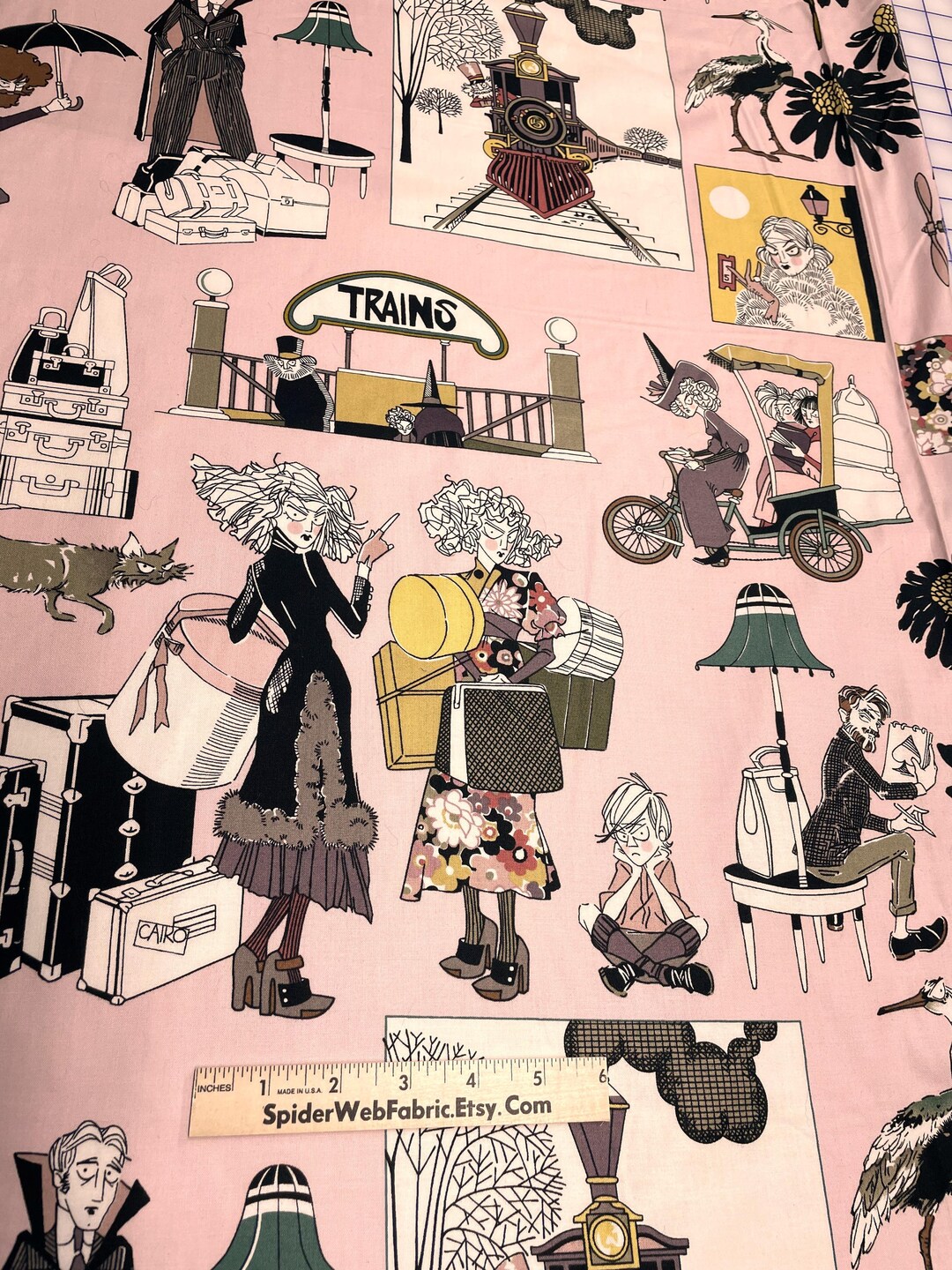 A GHASTLIE GETAWAY Fabric the Ghastlies by Alexander Henry Gothic ...