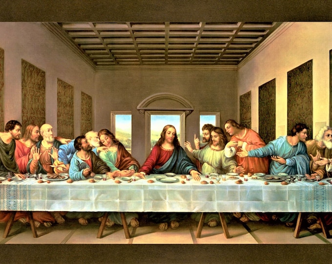 THE LAST SUPPER Fabric Panel - Digital Print - by David Textiles ...
