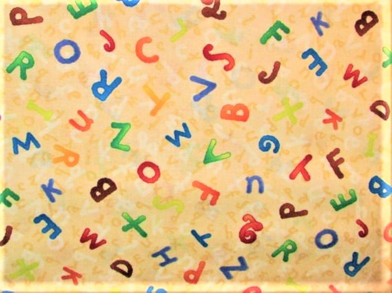 ALPHABET SOUP Fabrics - Panel & 8 Coordinates - Children - Kids - Baby ...
