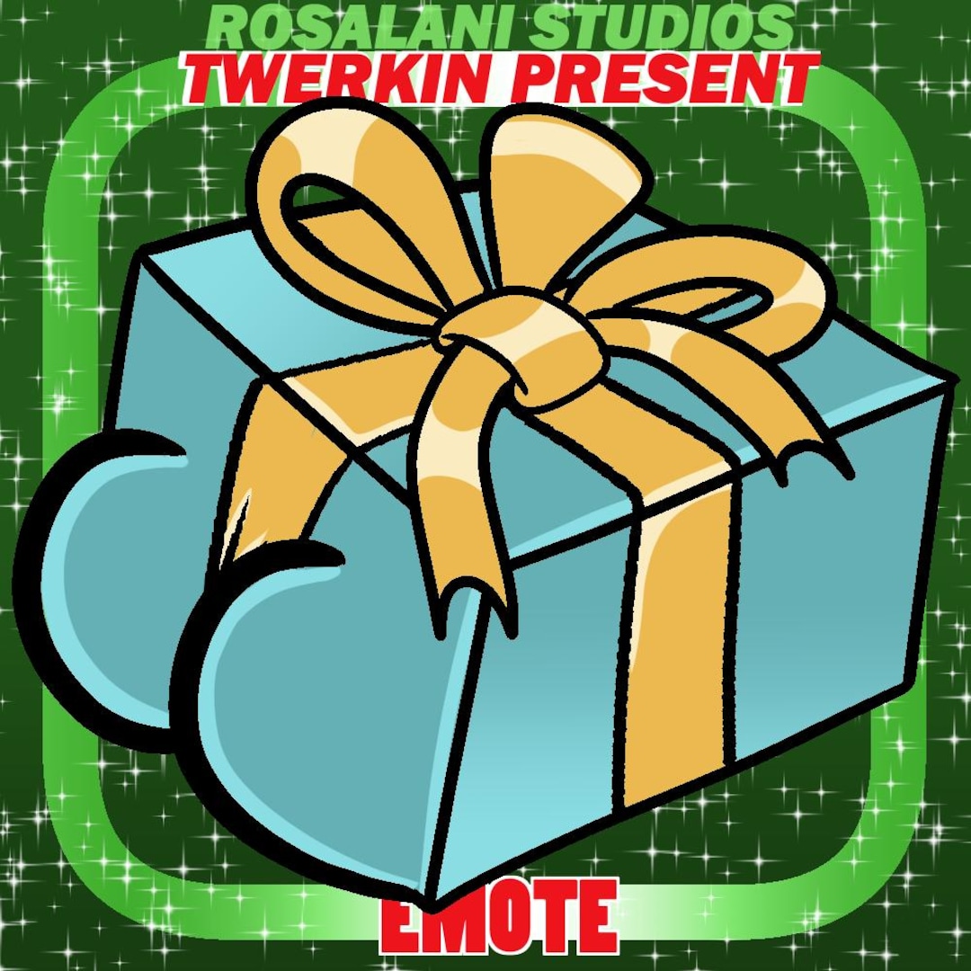 Twerking Present Emote for Twitch, Discord, or to Use as a Streamalert ...