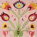 Tulipan 8 Machine Embroidery Design in the Kashubian Folk Art Style - Etsy