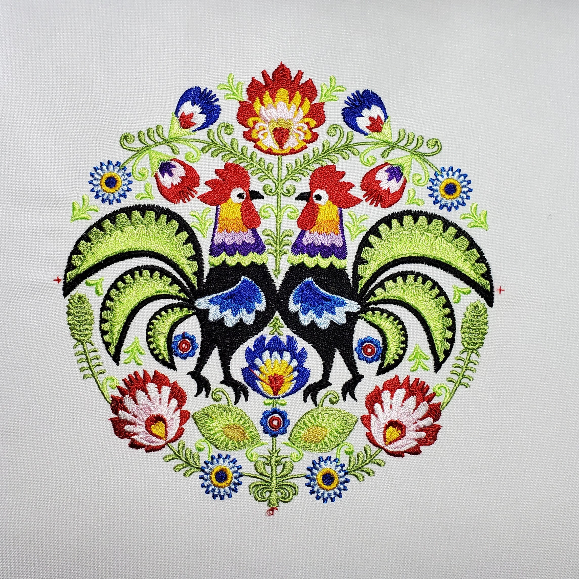 Wycinanki Style Polish Folk Art Design Pack E in 3 Sizes for Machine ...