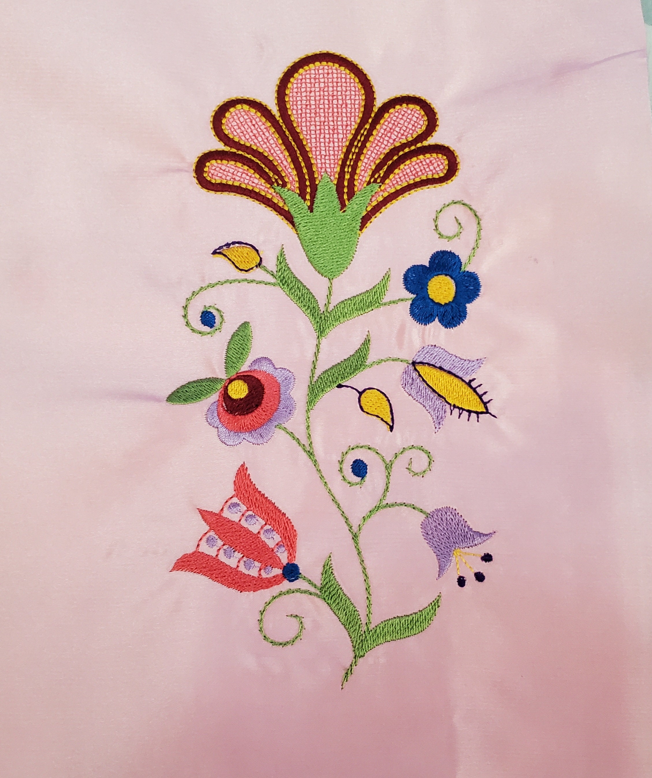 Kaszubian Floral Border Design With Palmeta 2M in 2 Sizes: 3.75x7" and ...