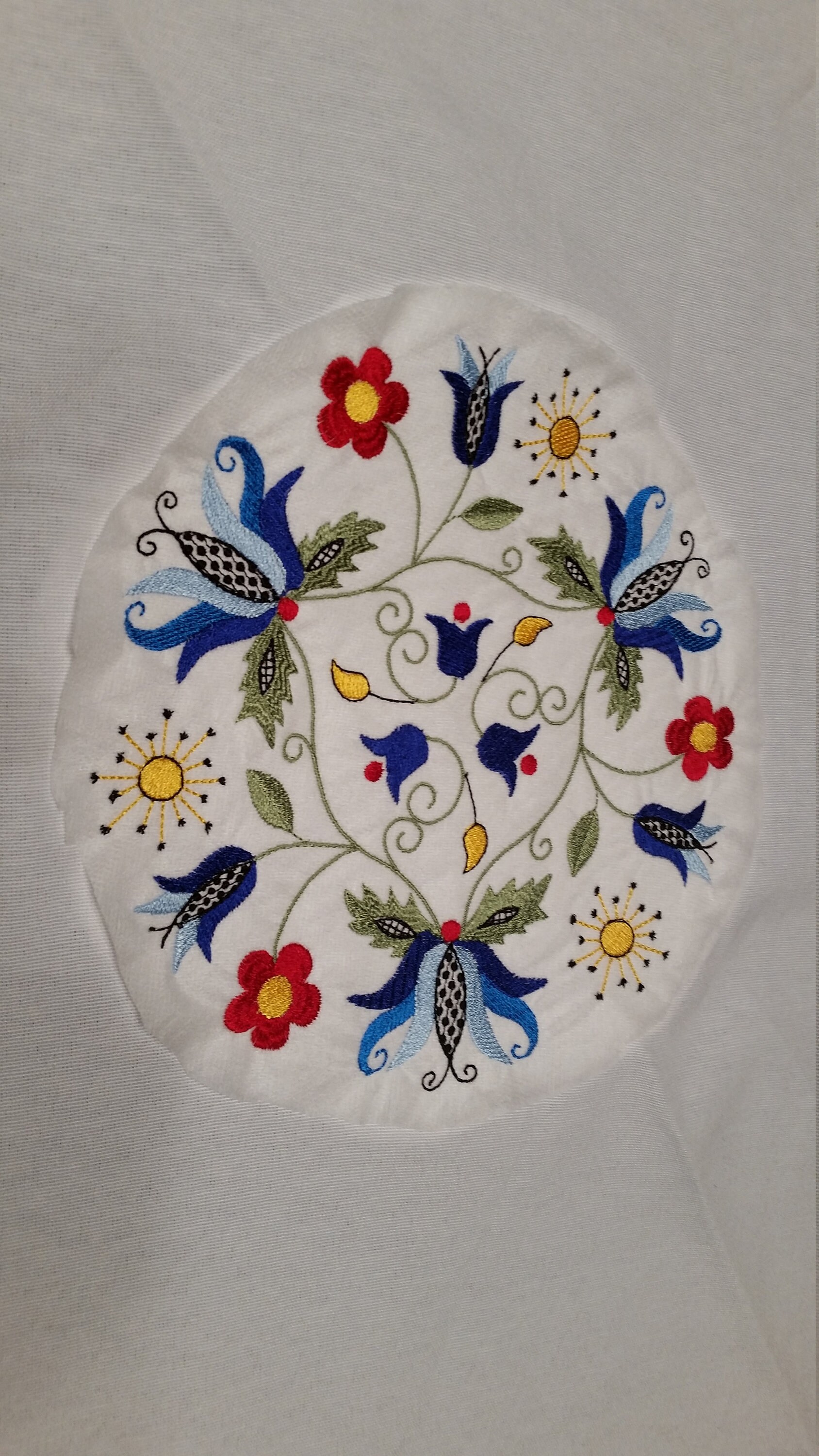 4" or 8" Circle Tulip Design 1T in the Traditional Kashubian Style ...