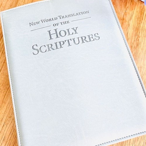 Large Bible Cover Jw English Bible Cover Jw Gift Elders - Etsy