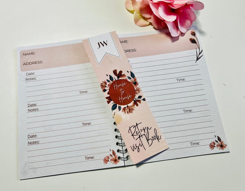 Jw House to House Record Jw Return Visit Book Field - Etsy