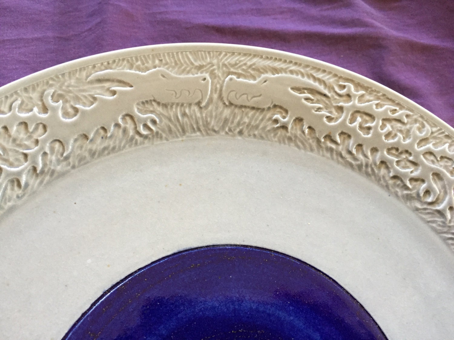 Blue Dragon Platter - Etsy