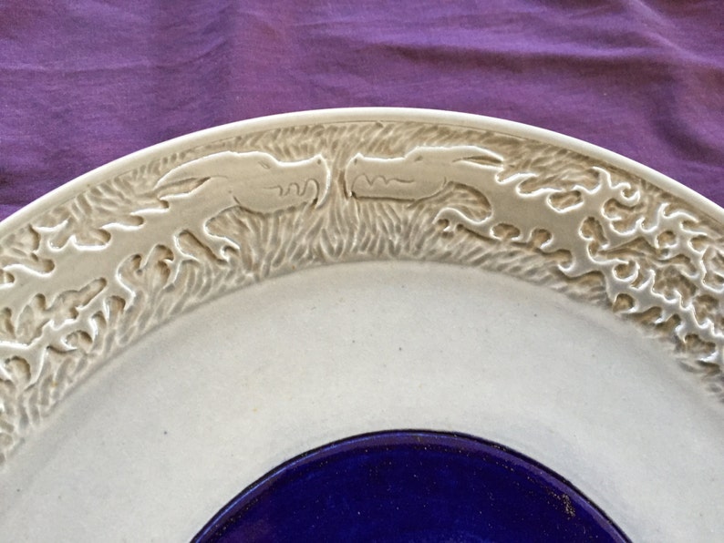 Blue Dragon Platter - Etsy