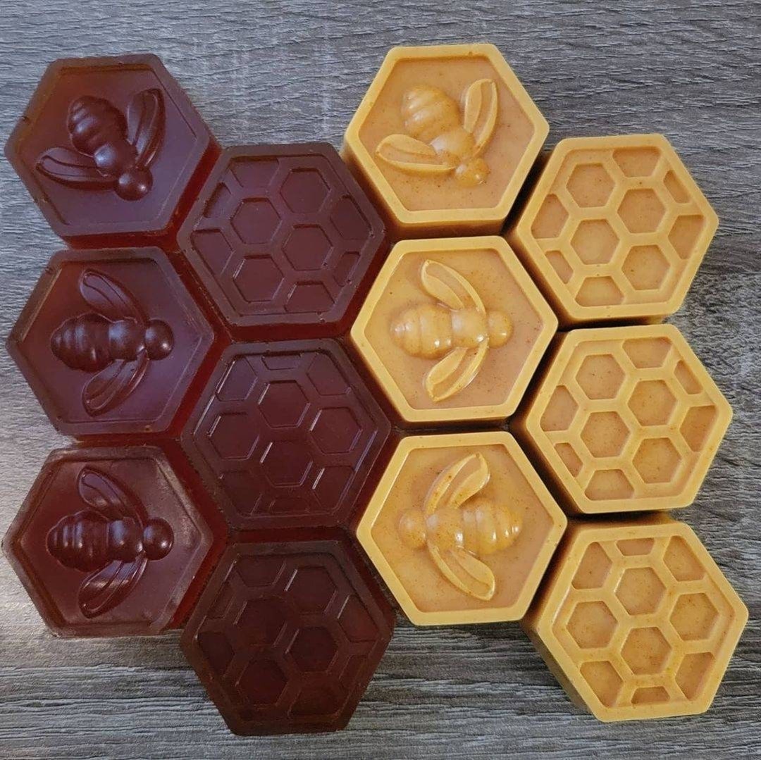 Bee and Honeycomb Mini Soaps - Etsy